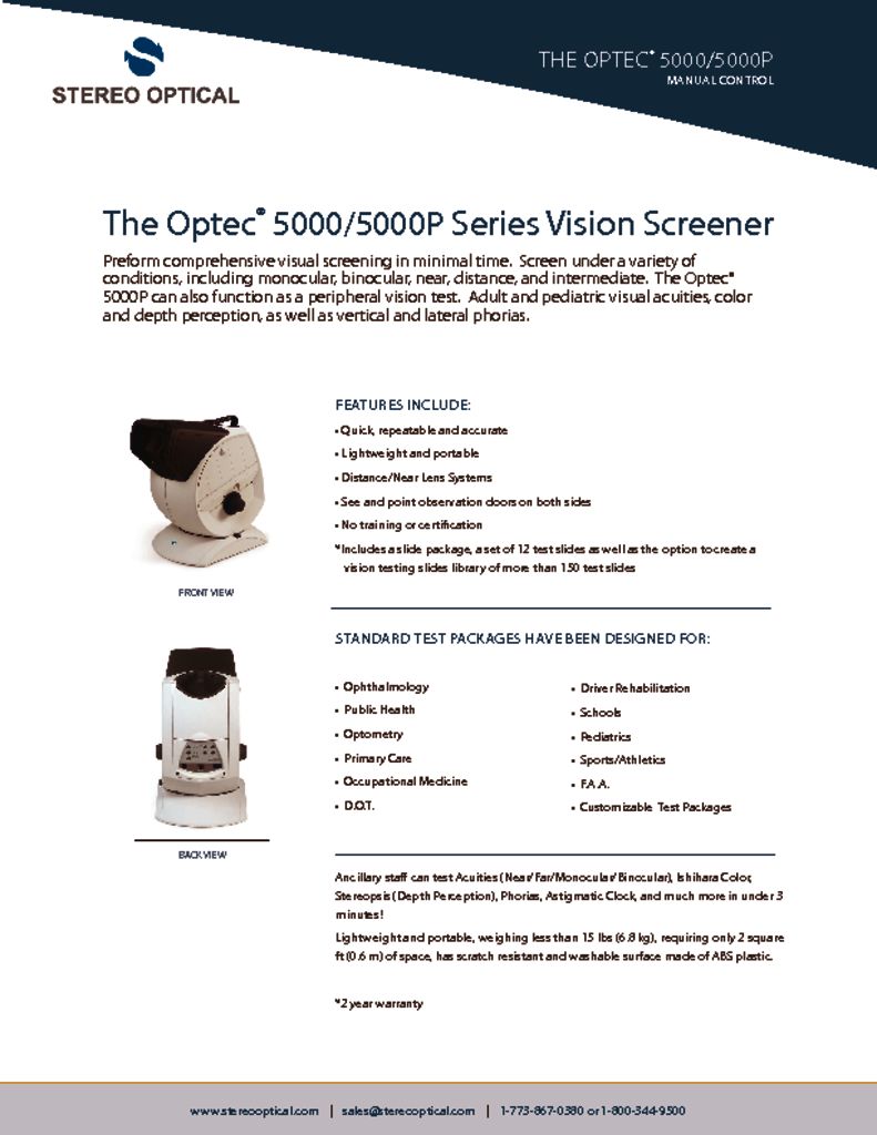 OPTEC 5000 - Stereo Optical