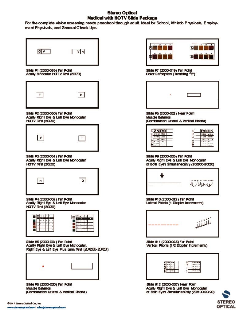 Medical w HOTV SP - Stereo Optical