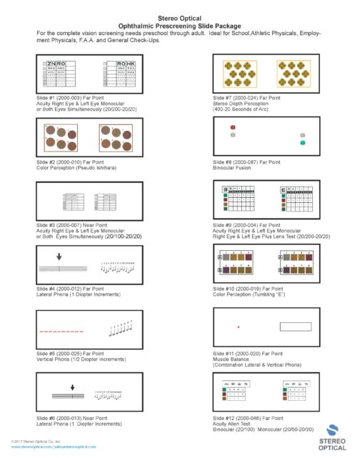 Ophth Prescreening SP - Stereo Optical