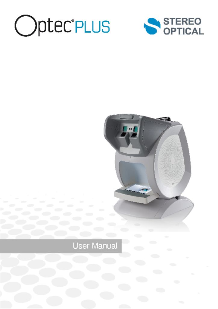 Manuals - Stereo Optical