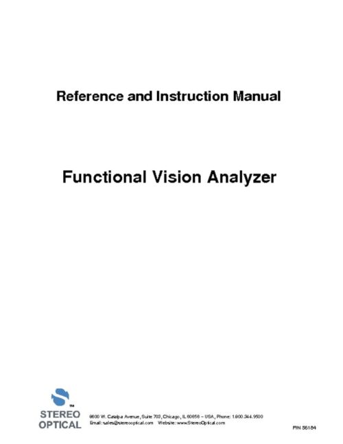 Manuals - Stereo Optical