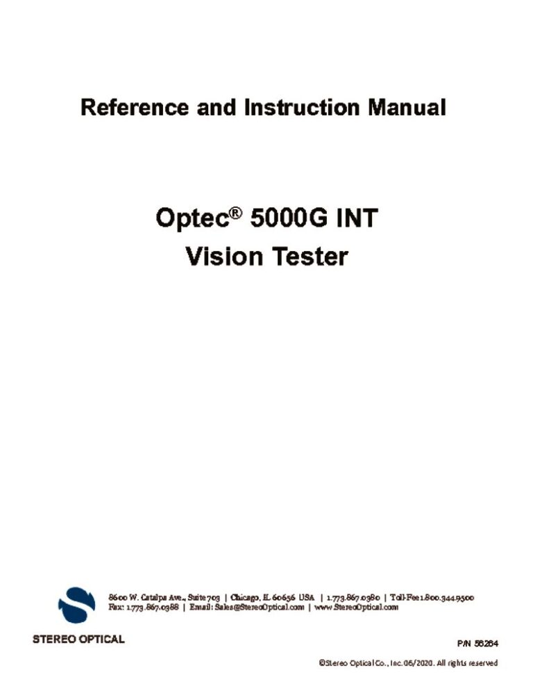 Manuals - Stereo Optical