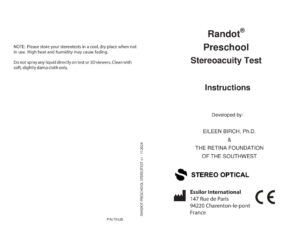 Randot Preschool - Stereo Optical